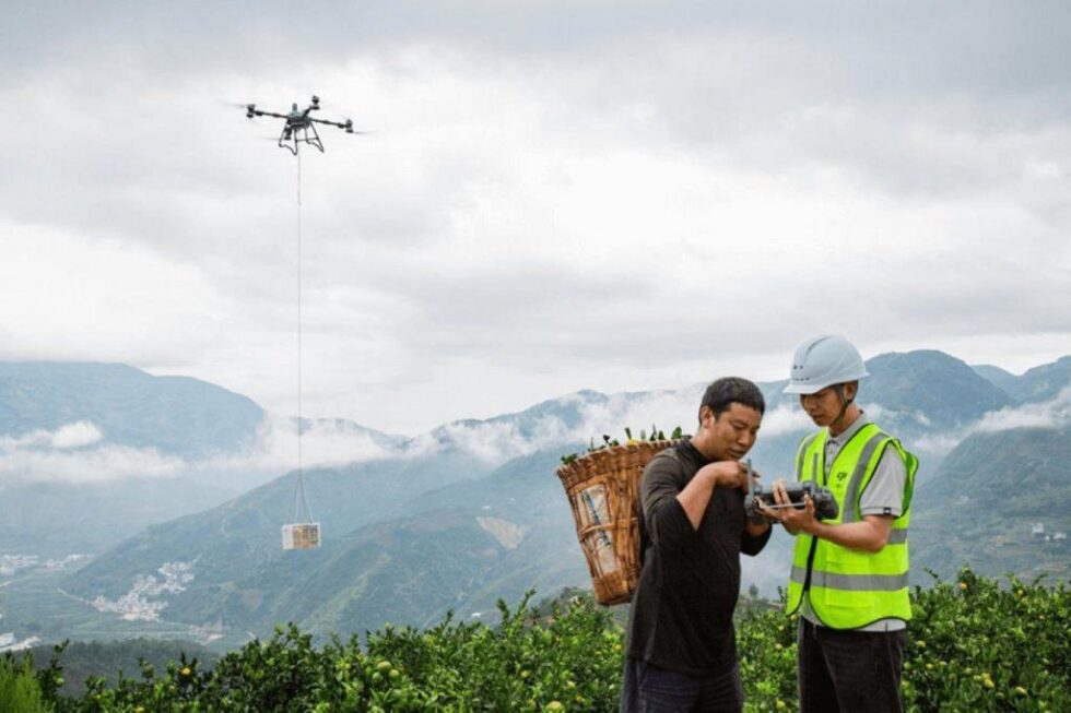 DJI Agras T100 el dron más grande de agricultura